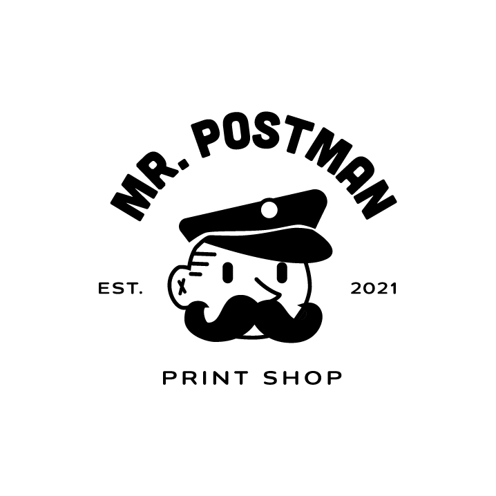 Black Logo – Mr. Postman Print Shop & Signs