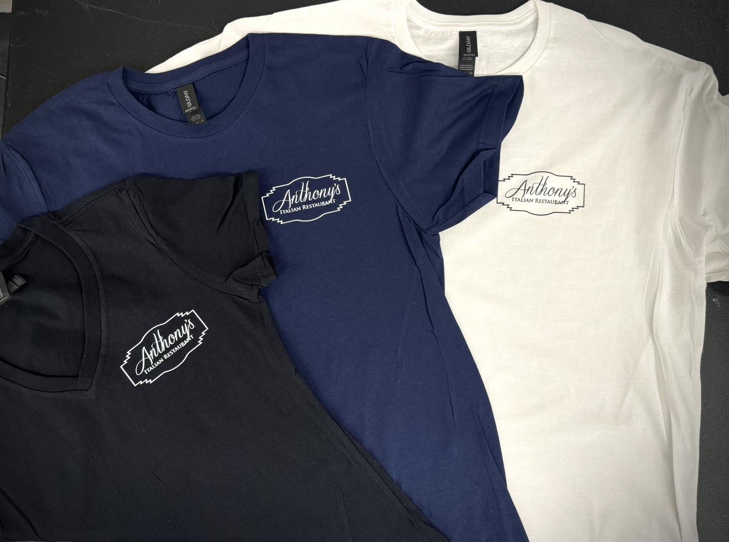 Anthony’s Italian Restaurant T-Shirts – Mr. Postman Print Shop & Signs